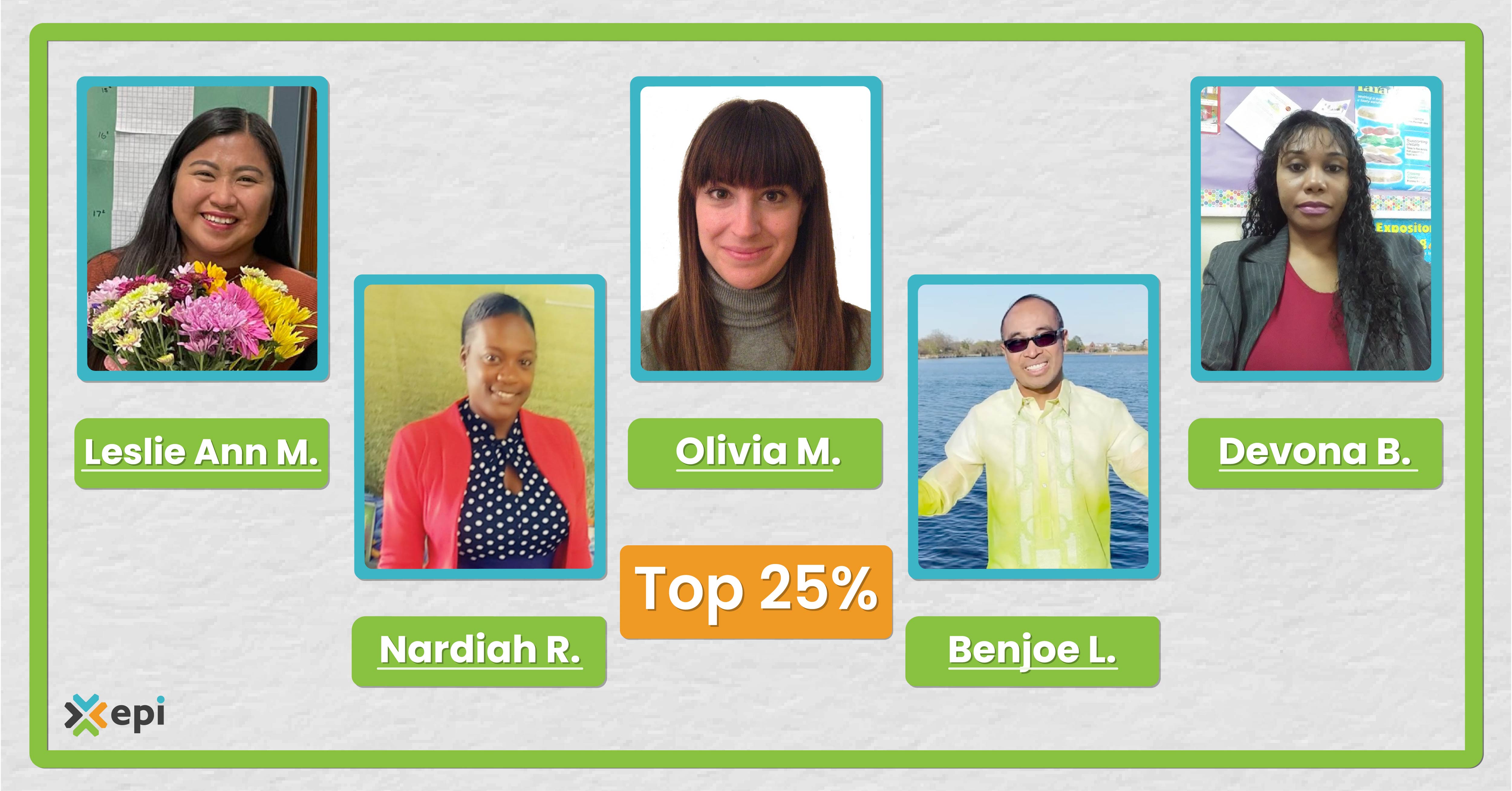EPI Celebrates Top 25% Teachers | Educational Partners International